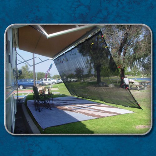 RV Awning Shade Kit RV Shade Complete Kit 8x18 (Black) at RVREE