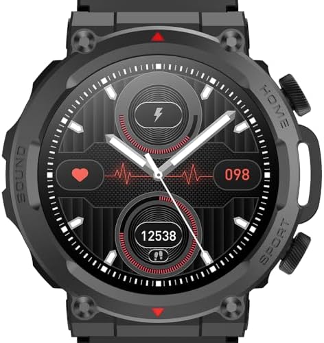 TIMEX Tough 1.43” Round AMOLED Rugged Smartwatch with 466x466 Pixel ...