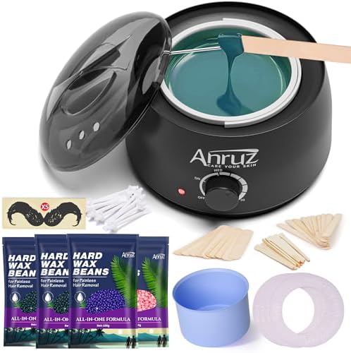 Amazon.com : Anruz Waxing Kit for Women Men - Wax Kit for Hair Removal ...