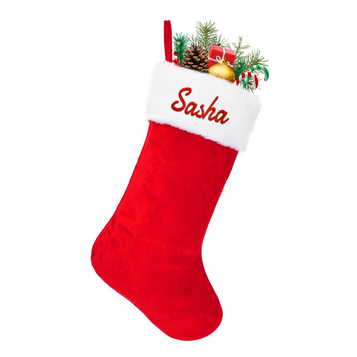 Amazon.com: Ulico Personalized Christmas Stocking，Custom Name Family ...