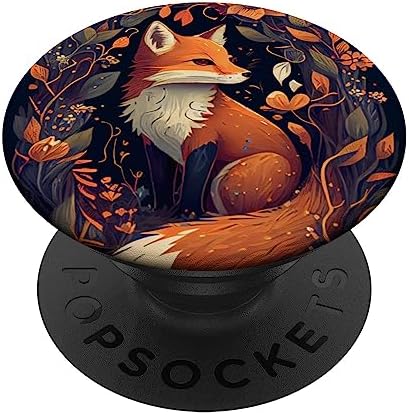 PopSockets Pop Grip: Cute Fox Colourful Illustration Autumn Leaves ...