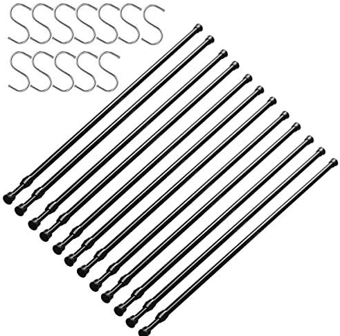 Amazon.com: Ripeng 30 Pack Tension Rod Bulk Adjustable 28 to 48 Inch ...