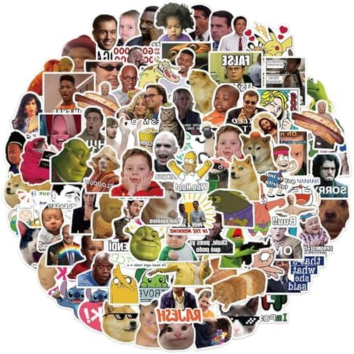 Amazon.com: Funny Meme Stickers Pack, Waterproof Funny Stickers, Vinyl ...