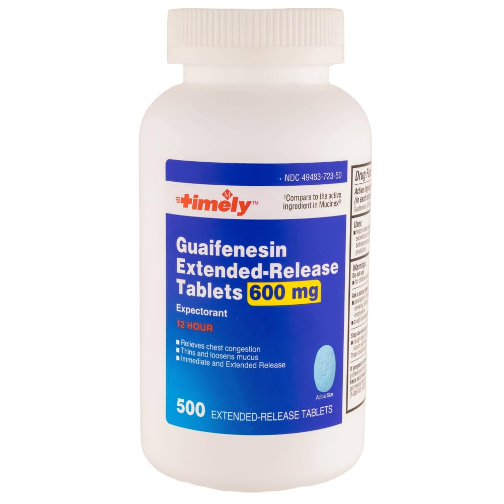 Amazon.com: TIME-CAP LABS, INC. Timely Guaifenesin 600 mg Extended ...