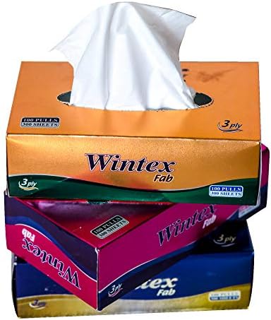 Wintex FAB 3 Ply Bext Quality Facial Tissue Box (Pack of 3 Boxes, 300 ...