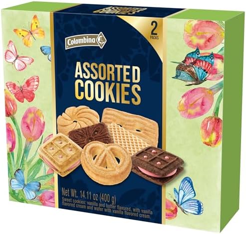 Amazon.com: Colombina Assorted Cookies - Spring-Themed Box w/ 3 Types ...