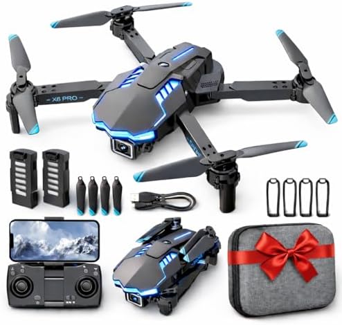 Amazon.com: Drone with Camera 1080P with Brushless Motor Mini Drone for ...