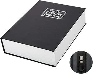 Amazon.com: Large Book Safe with Combination Lock – Jssmst Home ...