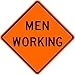 Amazon.com: Street & Traffic Sign Wall Decals - Men Working Word Sign ...