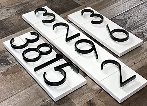 Snapklik.com : 5 Stainless Steel Floating House Number, Metal Modern ...