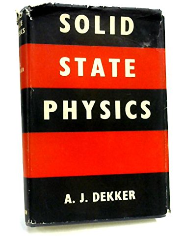 Amazon.co.jp: Solid State Physics : Dekker, Adrianus J.: Japanese Books