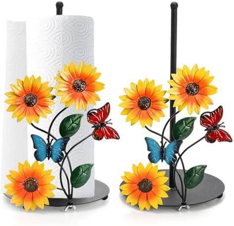 Amazon.com - Sunflower Paper Towel Holder with Towel Set & Oven Mitt, 3 ...