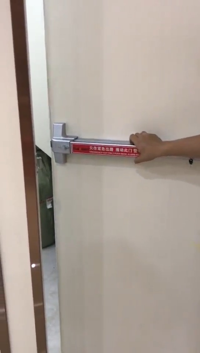 Watch Alarm Function Door Push Bar Panic with Alarm Exit Device on ...