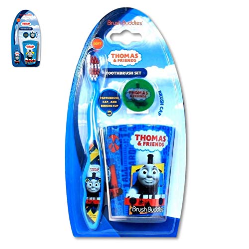 Thomas The Train Travel Kit with Thomas and Friends Toothbrush, Rinsing ...
