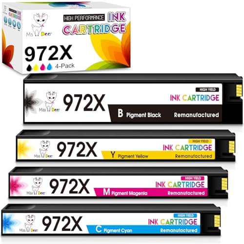 Amazon.com: PikBey 972X High Yield Black Ink Cartridges (2-Pack ...