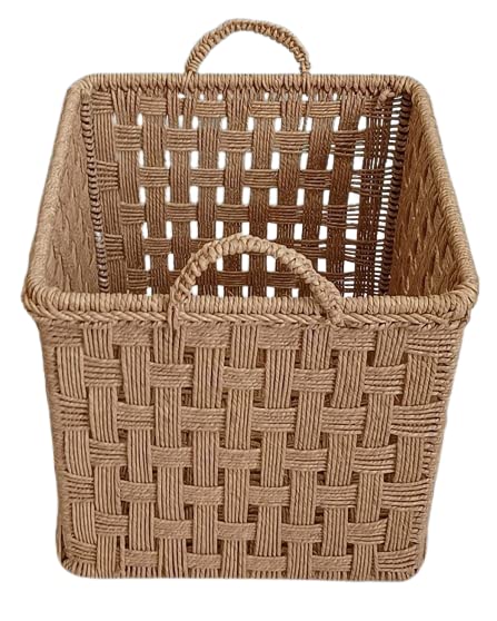 SS Indian Handicrafts Natural Iron With Jute Rope Basket Mudha/ Mooda ...