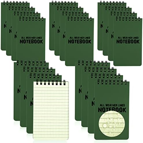 Amazon.com : MOAMUN 20 Pack Waterproof Notebook, All Weather Shower ...