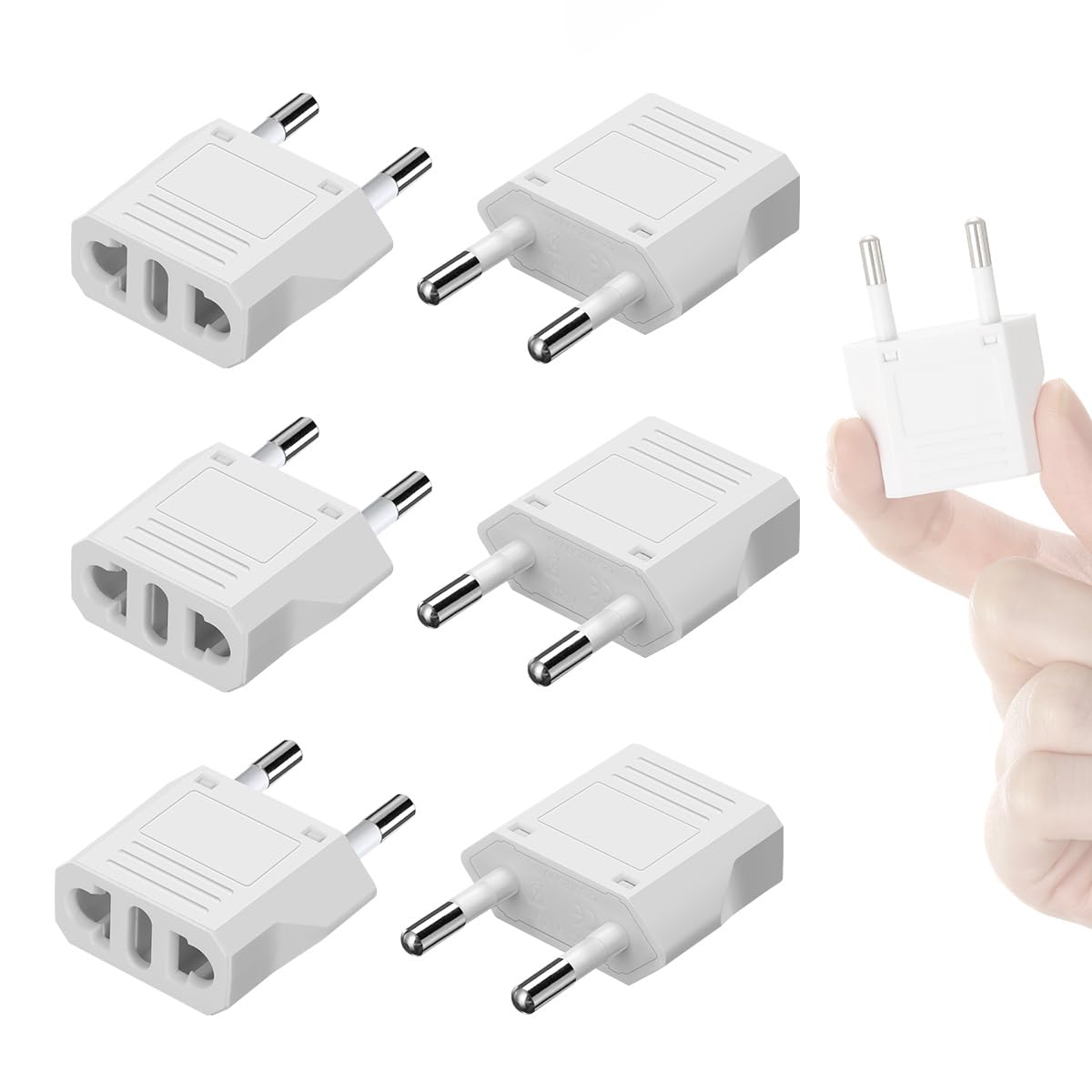 Amazon.com: Lenink 6 Packs US to Europe Plug Adapter, Type C Travel ...