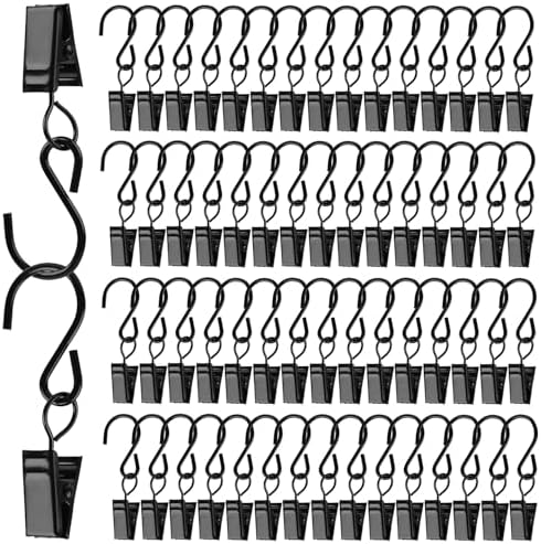 Heavy Duty Stainless Steel Metal Clips with Hooks for Curtain, Photos ...