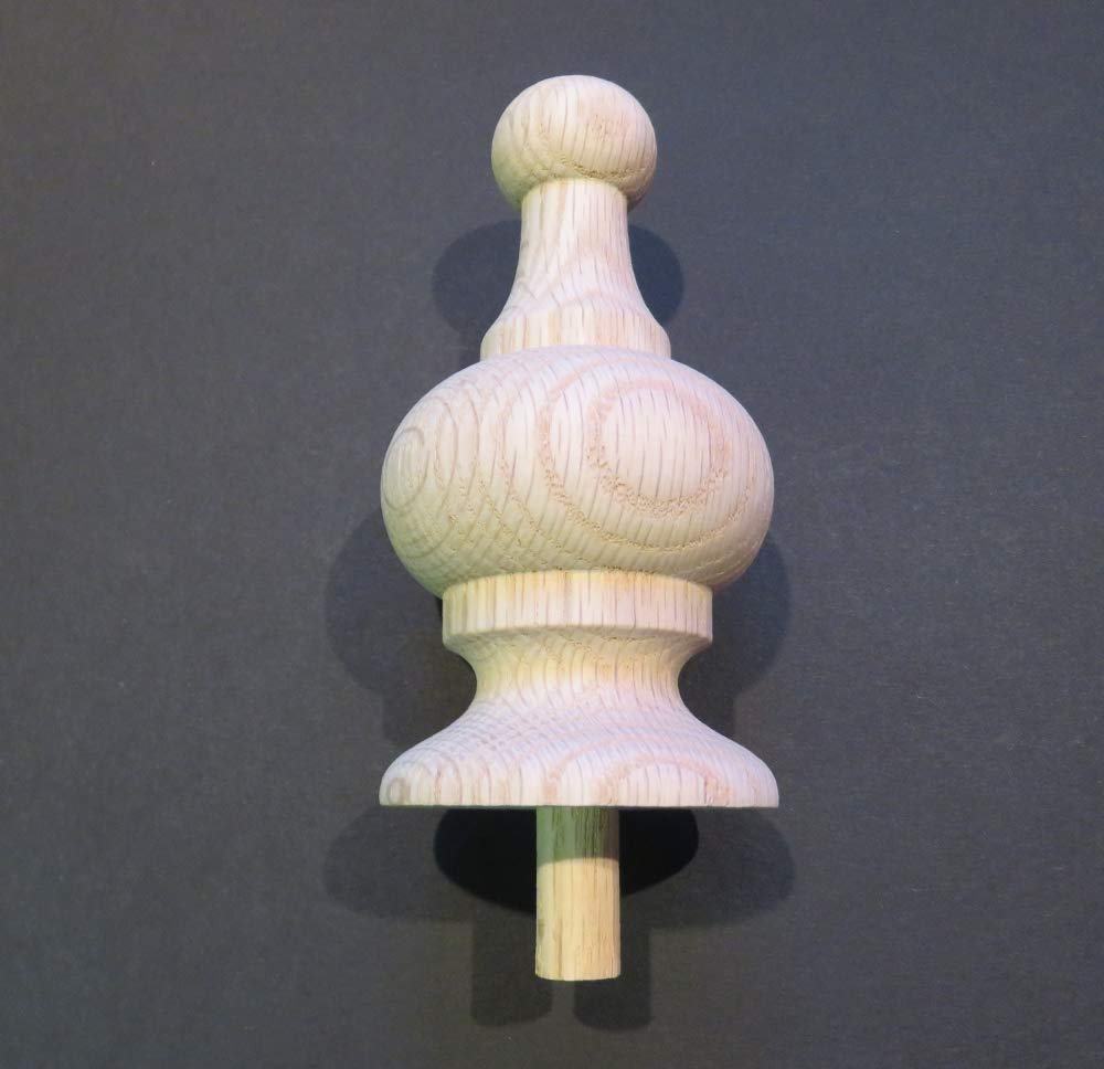 Amazon.com: Wood Finial. Choice: Maple,Oak,or Cherry. Bedpost ...