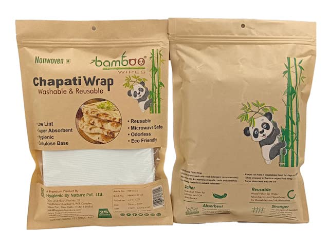 Buy BAMBOO WIPES| Reusable and Washable Roti wrap,Tiffin Pack wrap ...