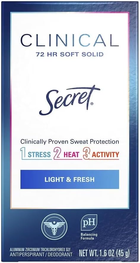 Amazon.com : Secret Clinical Strength Anti-Perspirant Deodorant Soft ...