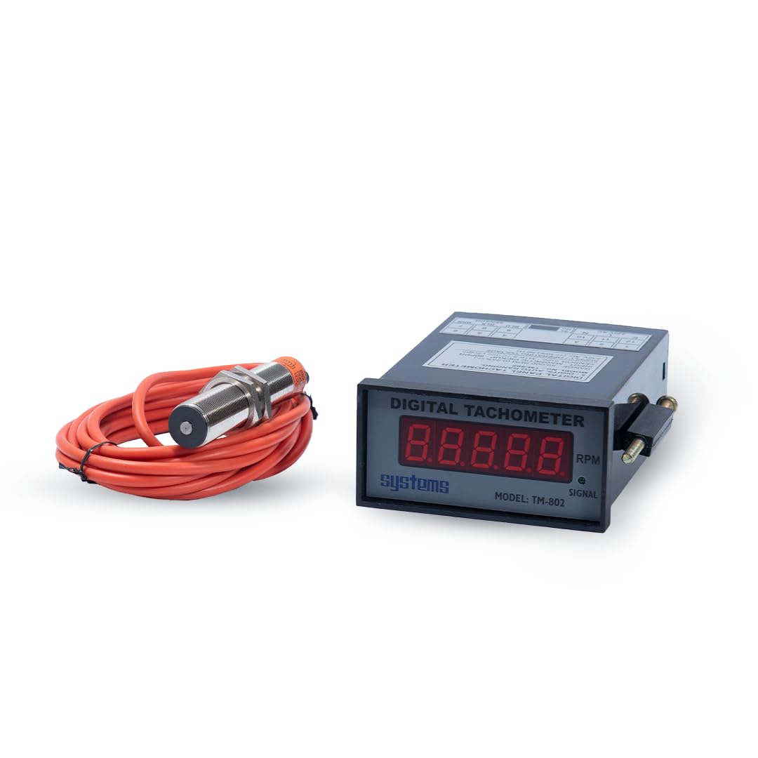 TM 802 Digital Panel Mount Tachometer with Magnetic Pick-up Sensor ...