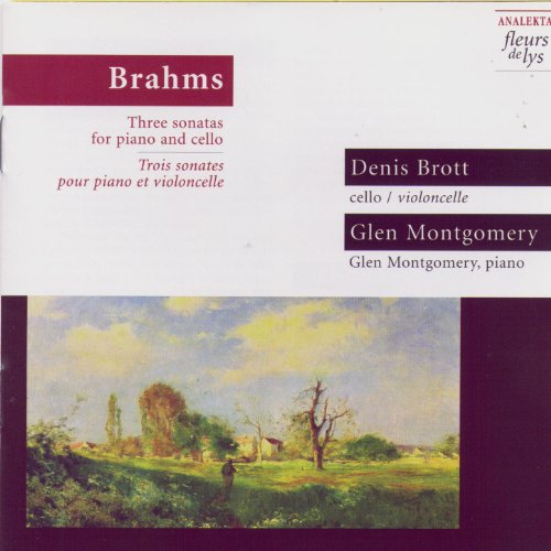 Play Brahms: Three sonatas for piano and cello by Denis Brott, Glen ...