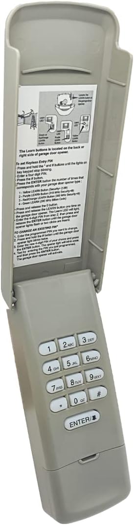 LiftMaster 878MAX Garage Door Keypad Wireless and Keyless Entry System ...