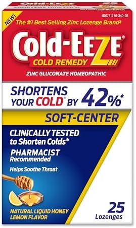 Amazon.com: Cold-Eeze Soft-Center Liquid Honey Zinc Lozenges ...