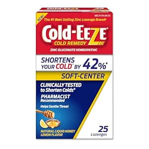 Amazon.com: Cold-Eeze Soft-Center Liquid Honey Zinc Lozenges ...