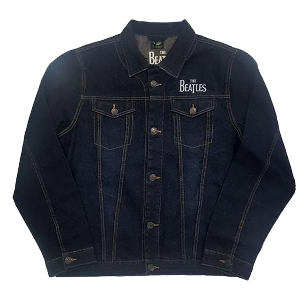 Amazon.com: Rock Off The Beatles Denim Jacket Drum Drop T Band Logo ...