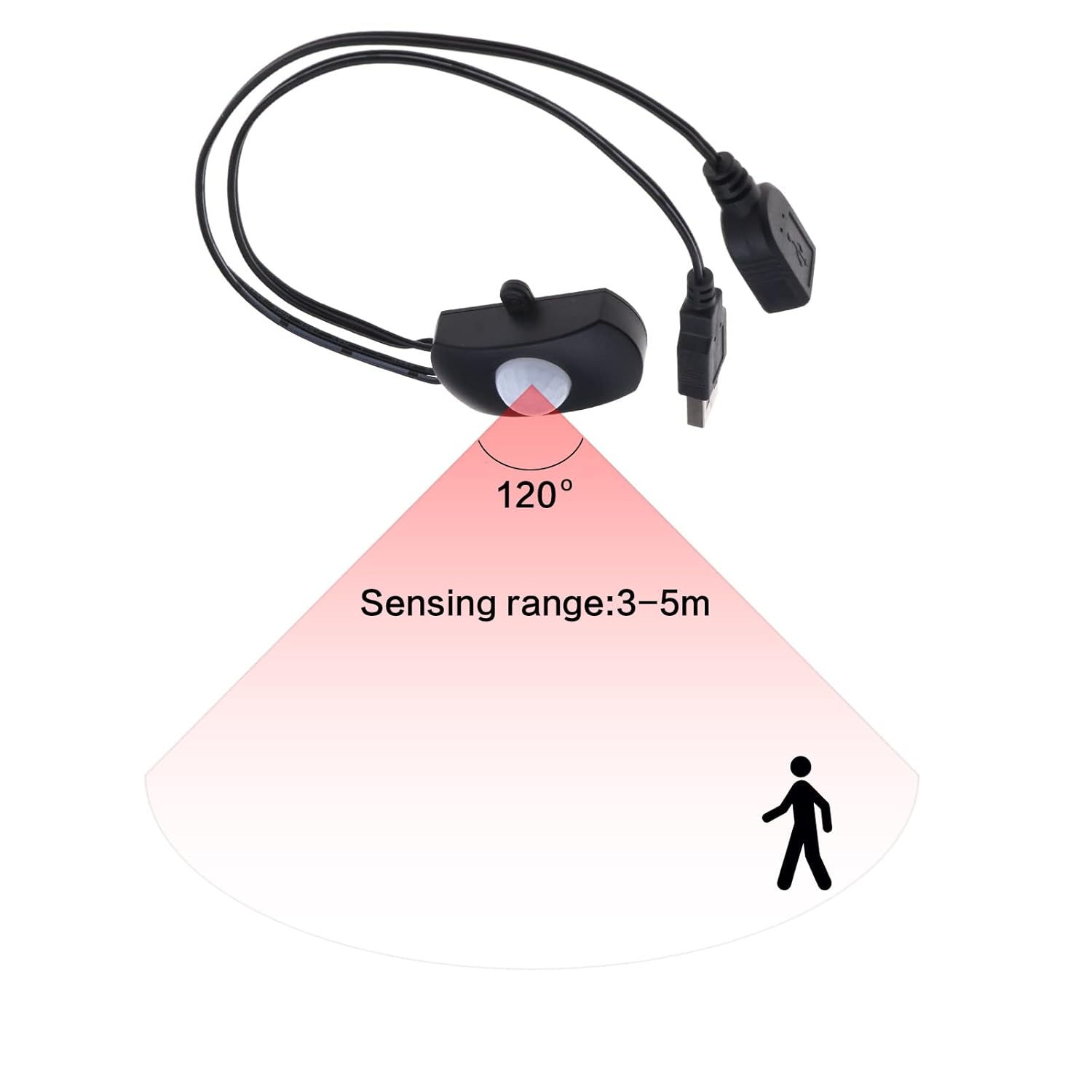 PIR Motion Sensor Switch DC 5V-24V 5A Occupancy Sensor Switch for LED ...