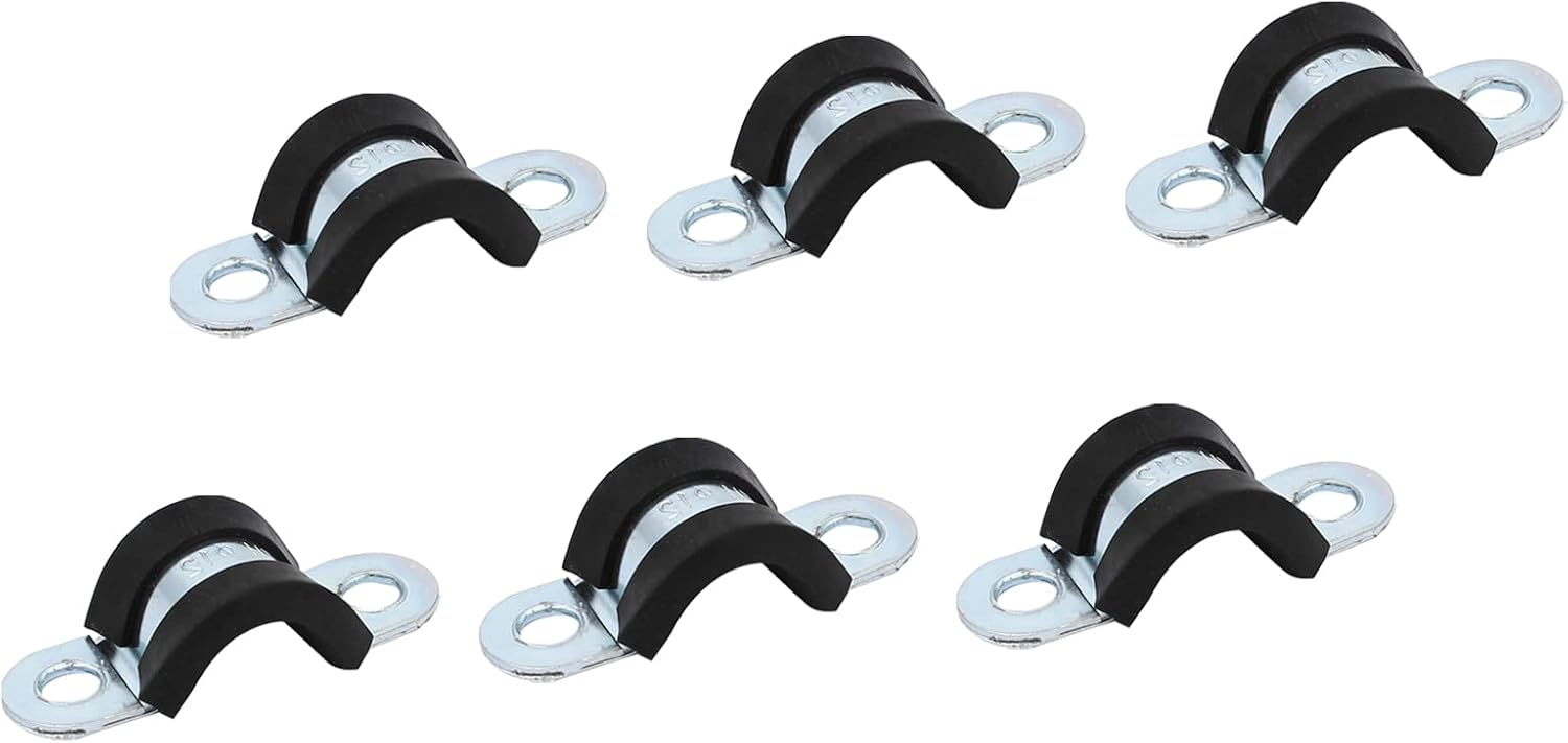 METALLIXITY Rubber Cable Clamps (12mm/0.47") 6Pcs, 304 Stainless Steel ...