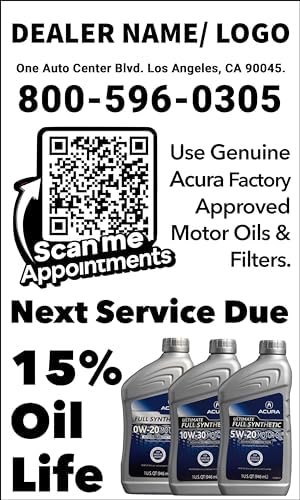 Amazon.com: 1000 QR Code Oil Change Stickers | Premium Full-Color Vinyl ...