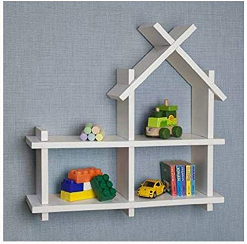 Quirky Kraft Hut Shape Wooden MDF Wall Shelf for Living Room/Bedroom ...
