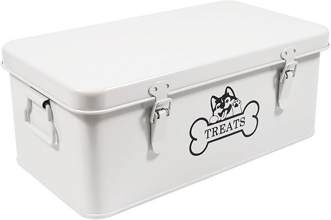 Ctomche Pet Food Storage Containers with Lid Rustic Farmhouse Dog Treat ...