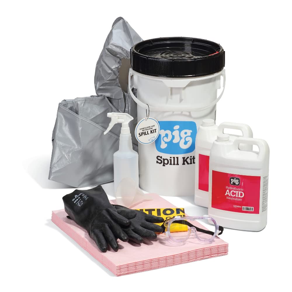 New Pig KIT601 Pig Hydrofluoric Acid Neutralizing Spill Kit in Bucket ...