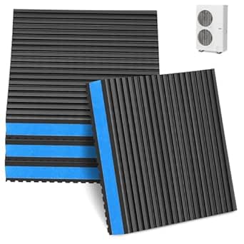 Hohopeti Pack Anti-Vibration Pads Rubber Isolation Mats for Heavy ...