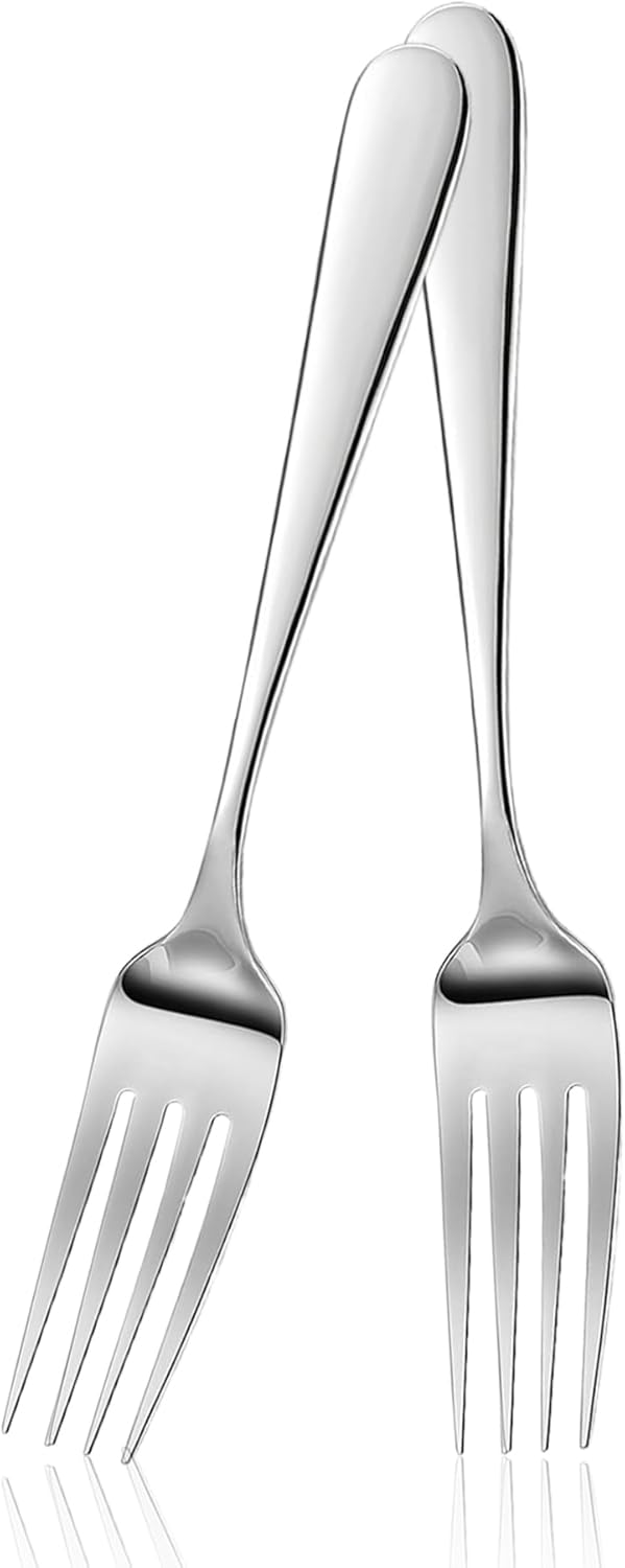 Amazon.com: ATB Dinner Forks 8 Inches Stainless Steel Forks Silverware ...
