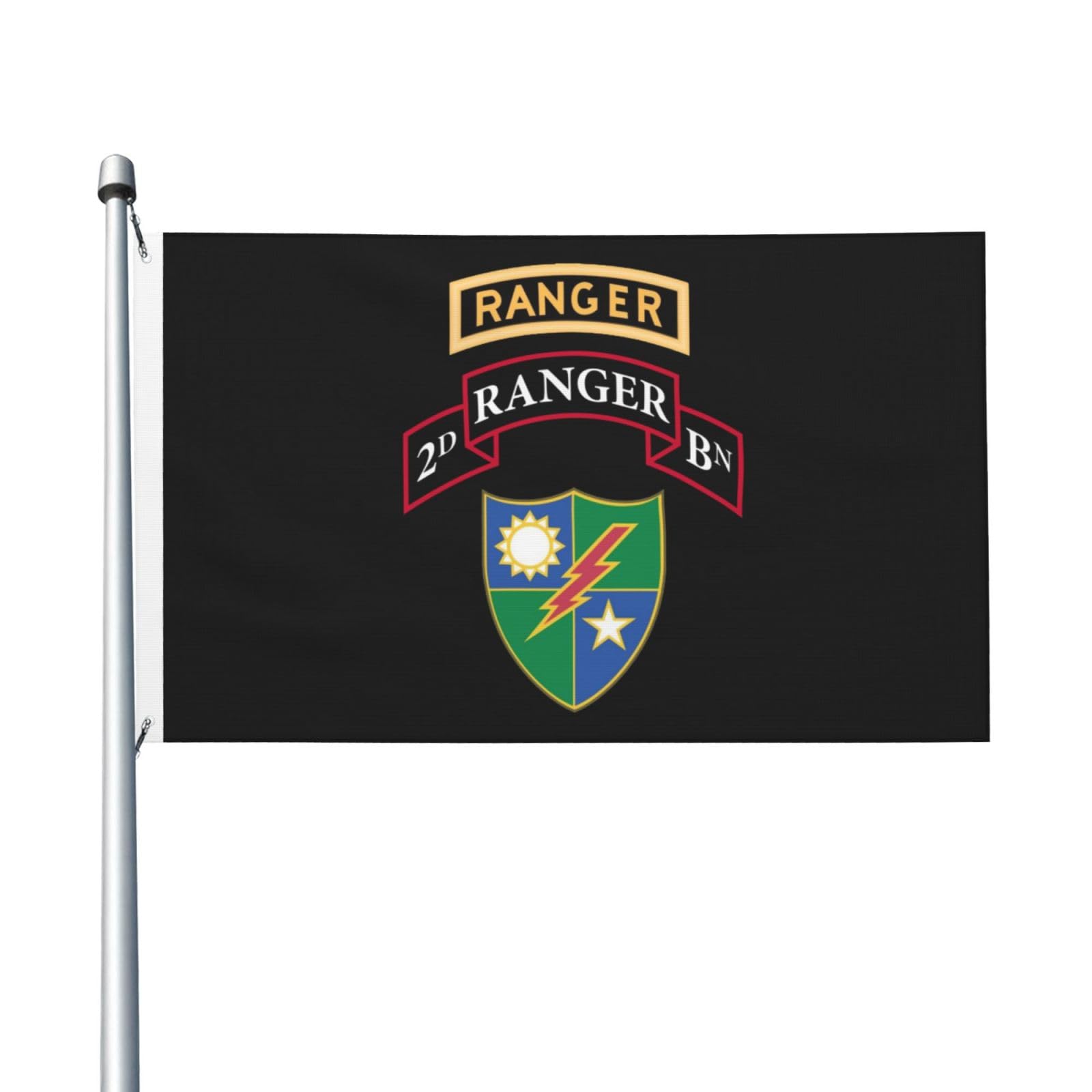 Amazon.com : Joisbs US Army Retro 2nd Ranger Battalion 3x5 FT Flag ...