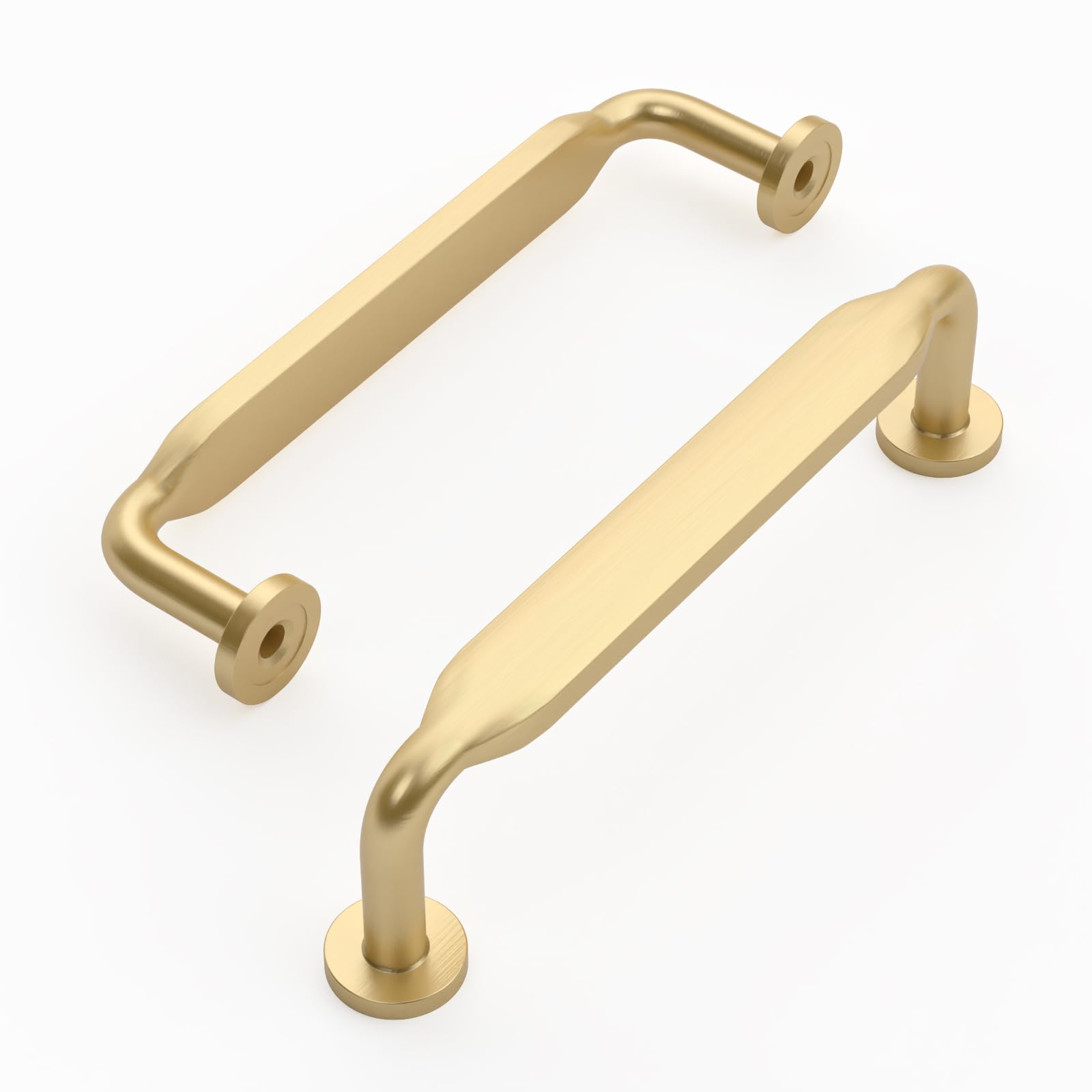 ROMATEE 10 Pack 3.75 Inch(96mm) Brushed Brass Cabinet Pull Kitchen ...