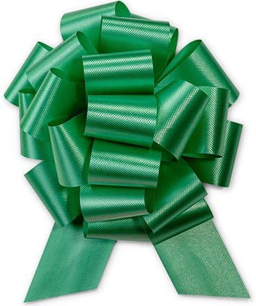 Amazon.com: Holiday Green Pull String Bows - 8 Inch Wide 20 Loops Large ...