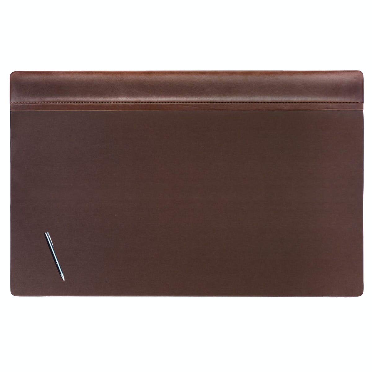 Amazon.com : DACASSO Leather Desk Pad with Top Rail - Luxury Leather ...