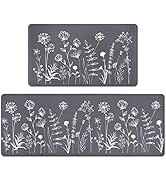 Amazon.com: ASPMIZ Farmhouse Kitchen Rugs Set 2 Piece PVC Kitchen Mat ...