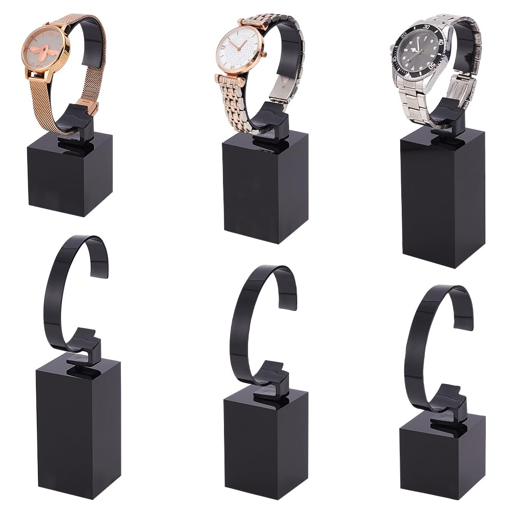 Amazon.com: DELORIGIN Acrylic Watch Display Stand 3 Sizes C Shape ...