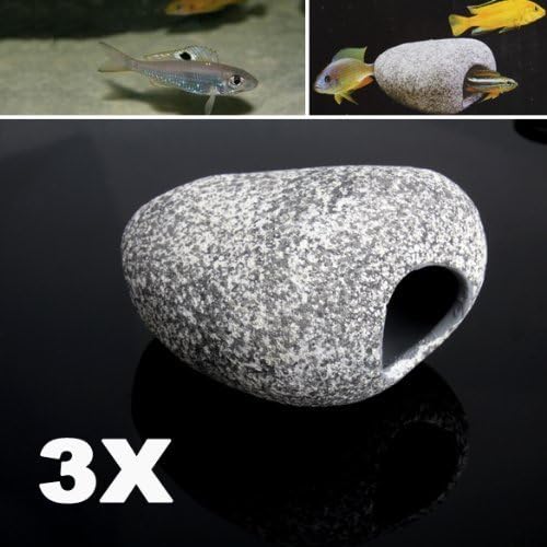 Amazon.com : Vktech 3 Pcs Aquarium Ornament Fish Tank Cichlid Stone ...