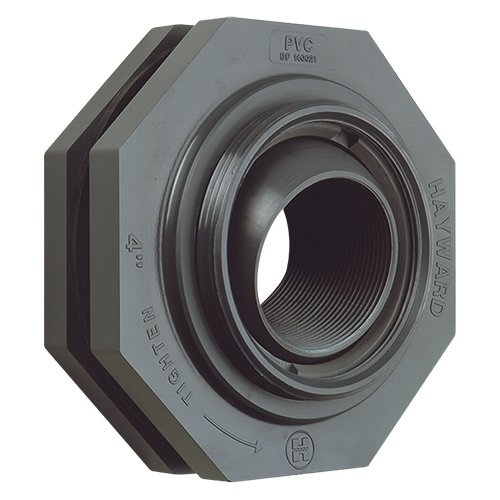 Hayward SF10100TV Series SF Self-Aligning Bulkhead Fitting, Threaded x ...