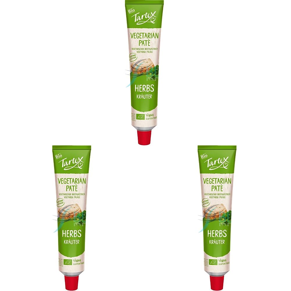 Tartex Organic Herb Pate Tube, 200g (Pack of 3) : Amazon.co.uk: Grocery