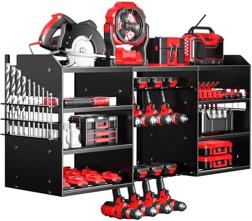 POKIPO Upgrade Large Power Tool Organizer Wall Mount, Cordless Tool ...